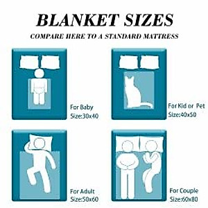 FunStudio Custom Blanket for Couple Men Women Customized Adults Throw Blankets with Name Text Date Personalized Birthdady Wedding