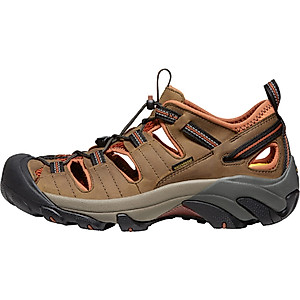KEEN Men's Arroyo 2 Closed Toe Hiking Sandals, Black Olive/Bombay Brown, 17