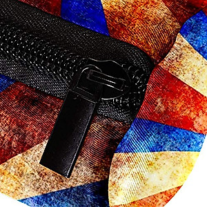 Stripes Grunge Pattern Pencil Bag Pen Case Stationary Case Pencil Pouch Desk Organizer Makeup Cosmetic Bag for School Office