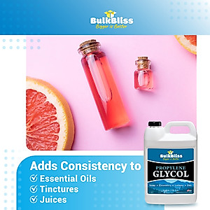 Bulk Bliss Propylene Glycol Food Grade Quart - USP Grade for Skin, Cosmetics, Humidors, Snow Globes (32 oz)