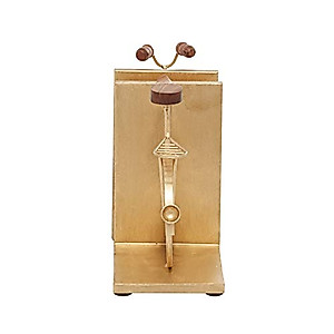 Deco 79 Metal Bike Bookends with Wood Accents, Set of 2 7"W, 9"H, Gold