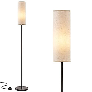 Ambimall Floor Lamp for Living Room Modern - Pole Lamps for Bedrooms Tall, Modern Standing Lamps with Lampshade, 66'' Tall Lamp for Office, Kids Room, Reading, Minimalist Floor Lamp for Home Decor