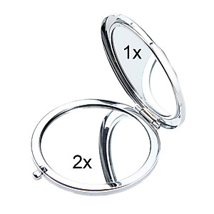 TANG SONG 12Pcs Double Compact Cosmetic Makeup Round Pocket Purse Magnification Jewel Mirror