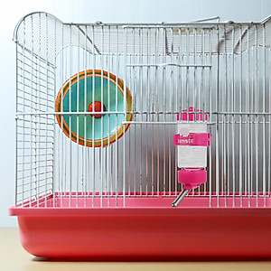 POPETPOP 3 Pcs Hamsters Water Bottle - 2.7 oz Automatic No Drip Hanging Drinking Dispenser, Small Animals Water Feeder Drinking Fountain for Guinea Pig Squirrel Rabbit Dwarf Gerbil Chinchilla