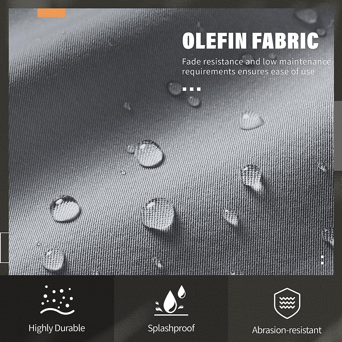 Solaste Patio Furniture Metal Armchair,2 PCS All-Weather Aluminum Garden Outdoor Contemporary Sofa Chair with Cushions, Grey