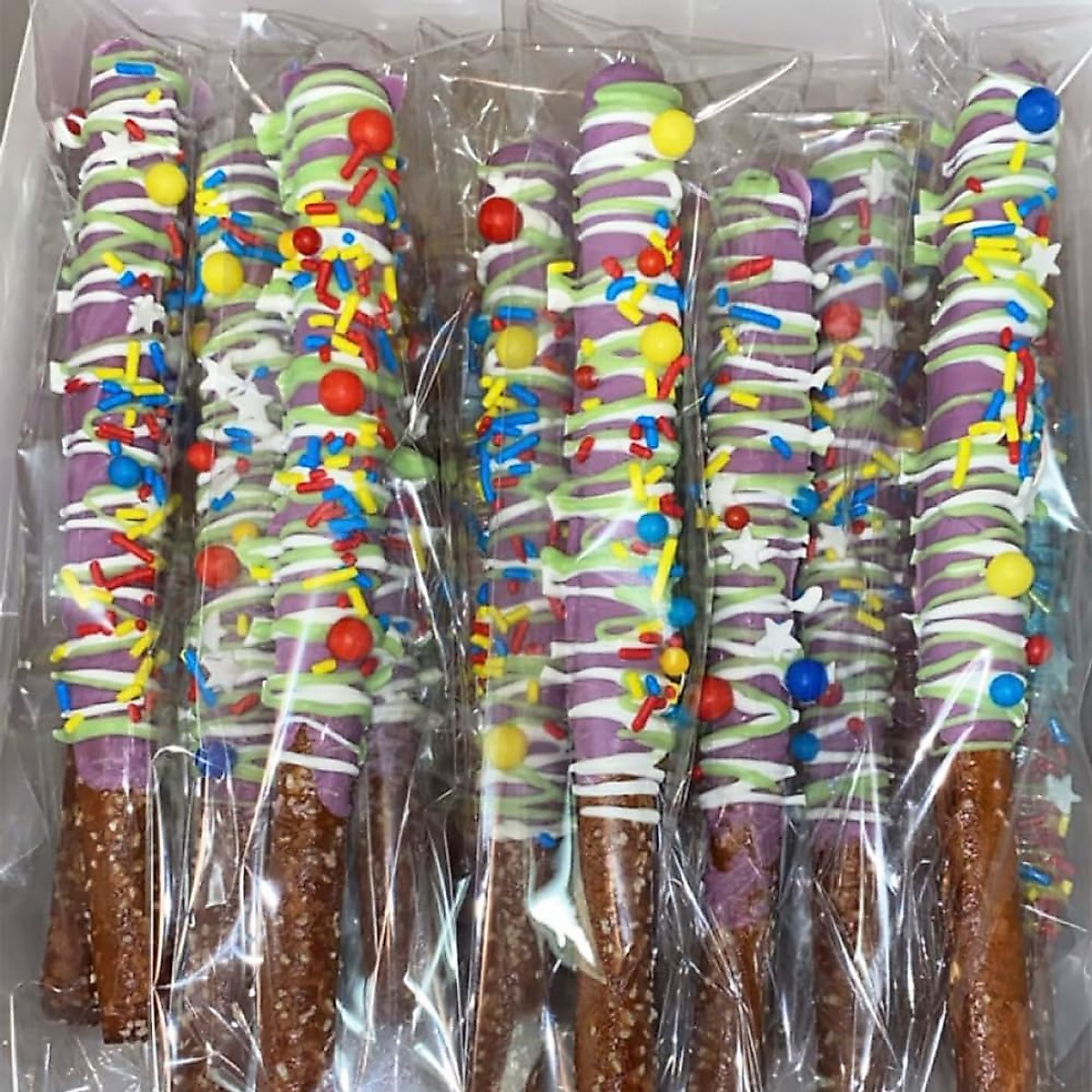 KoberrLi 3 x 8-inch Clear Resealable Cello Cellophane Bags, 100Pcs Long Clear Cookie Bags Self Adhesive for Candy Cookies Cards Dipping Bags