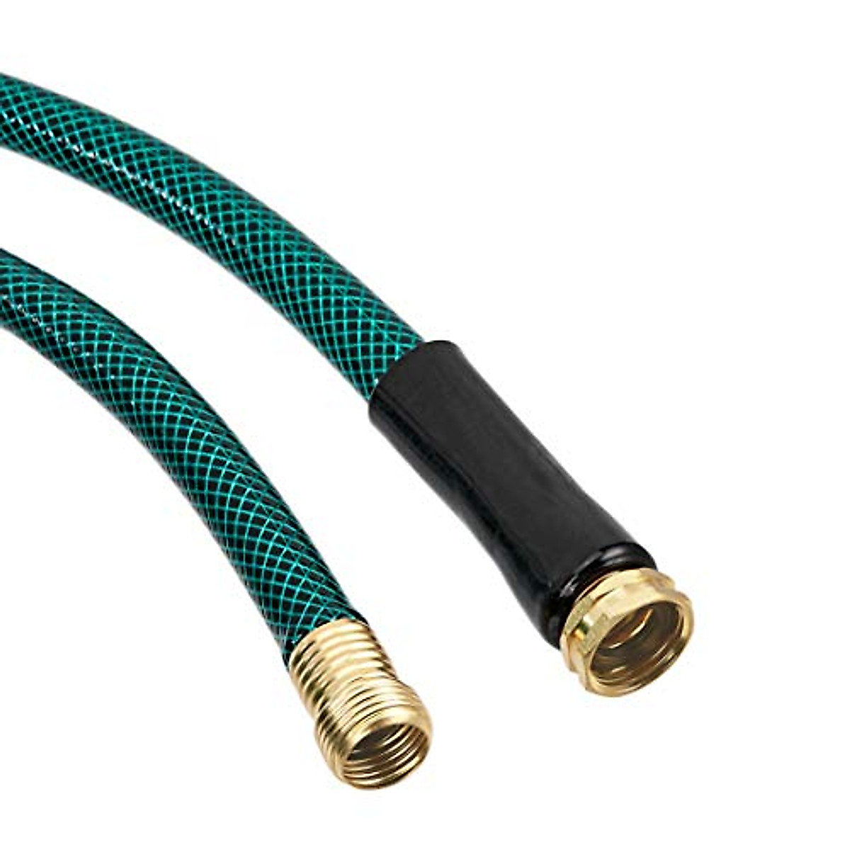 Amazon Basics Garden Tool Collection - Water hose with Brass Coupling 25ft, 5/8'', 300psi