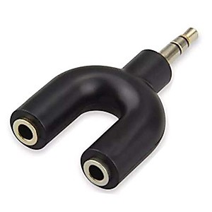 Audio Splitter Adapter for Gaming Headphones Microphone, Ps4, Xbox One, 3.55 Jack