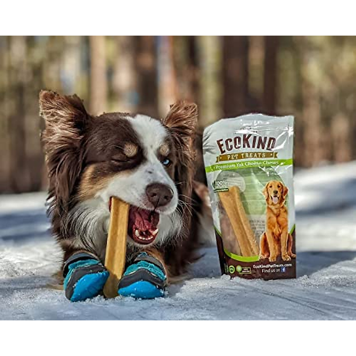 EcoKind Pet Treats Premium Gold Himalayan Yak Cheese Dog Chew, Gluten Free, Lactose Free, All Natural Chews for Small to Large Dogs | Keeps Dogs Busy & Enjoying, Indoors & Outdoor Use, 1 lb. Bag