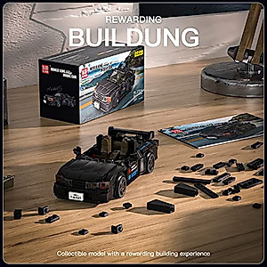 Mould King Initial D Car Nissan Skyline GTR32 Race Car Building Sets with Display Case, 27014 Collectible Speed Champion Car Building Blocks, Classic Race Car Building Kits for Adults Kids 8+(359PCS)