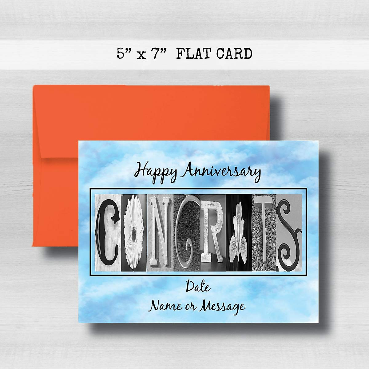 Wedding Engagement Couple Gift,Congrats Wedding Gift,Floral Letter Art,Personalized Anniversary Card