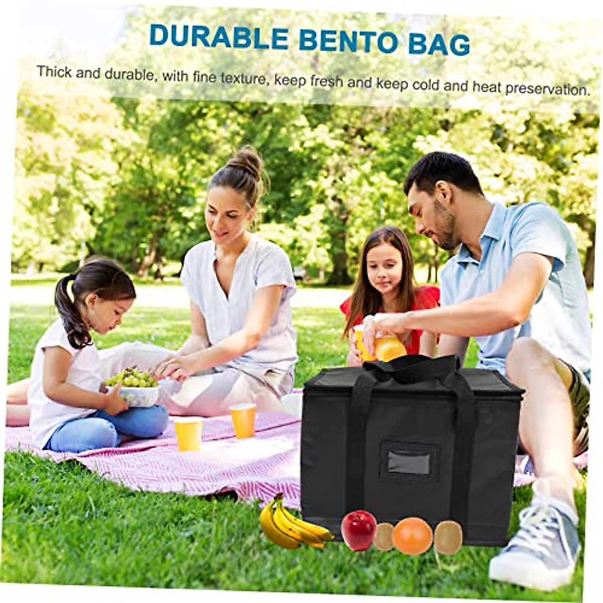 STOBAZA Insulation Bags Foldable Shopping Bag Grocery Shopping Bags Foldable Lunch Bag Catering Bag Large Insulated Lunch Bag Reusable Grocery Bags Restaurant Insulated Bag Cooler Bag Food