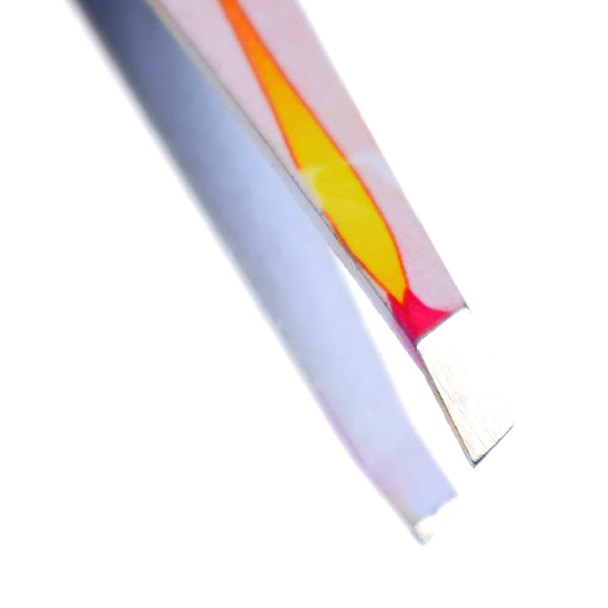 6Pcs Professional Girl Eyebrow Tweezer Stainless Steel Slanted Eyebrow Tweezers Eyebrows Hair Remover Tools Cosmetics Beauty (random color)…