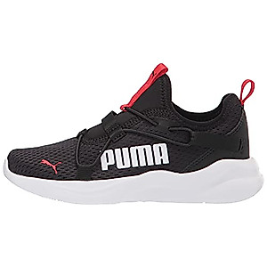 PUMA Softride Rift Slip-On Pop (Little Kid) Puma Black/High-Risk Red 1 12 Little Kid M