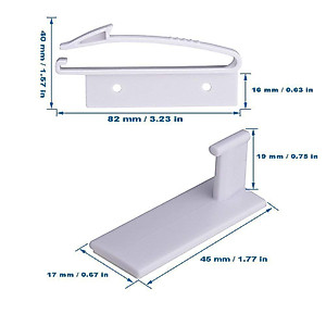Coolrunner Child Safety Drawer Locks, Safety Invisible Drawer Latches with Strong Adhesive for Baby Care,Only fit for Some Drawer, Please See Below Before Buying(4 Pack)