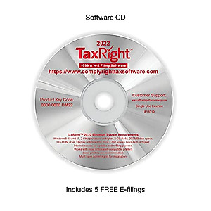 Office Depot® Brand 1099-NEC Laser Tax Forms with Software, 4-Part, 3-Up, 8-1/2" x 11", Pack of 25 Form Sets