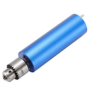 Deruilong 0.3-4mm Micro Electric Hand Drill Aluminium Portable Handheld Drill,Speed Control Adjustment, Hole Punch Rotary Tool DIY Kit with 10pcs Micro Drill Bits