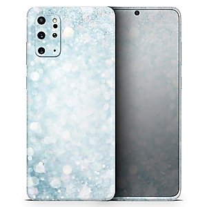 DesignSkinz Unfocused Blue Orb Lights Protective Vinyl Decal Wrap Skin Cover Compatible with The Samsung Galaxy S20 (Screen Trim & Back Glass Skin)