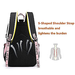 YX&ST Kpop BTS School Backpack Merchandise, Features USB and Audio Cable Interface Breakers, Suitable For Students, BTS Laptop Backpacks and Casual Backpack