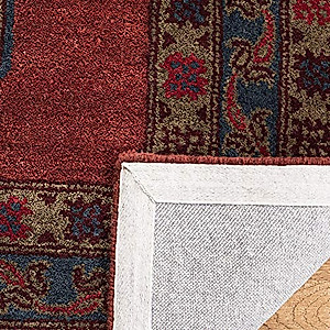 SAFAVIEH Heritage Collection Accent Rug - 4' x 6', Red, Handmade Traditional Oriental Wool, Ideal for High Traffic Areas in Entryway, Living Room, Bedroom (HG919Q)