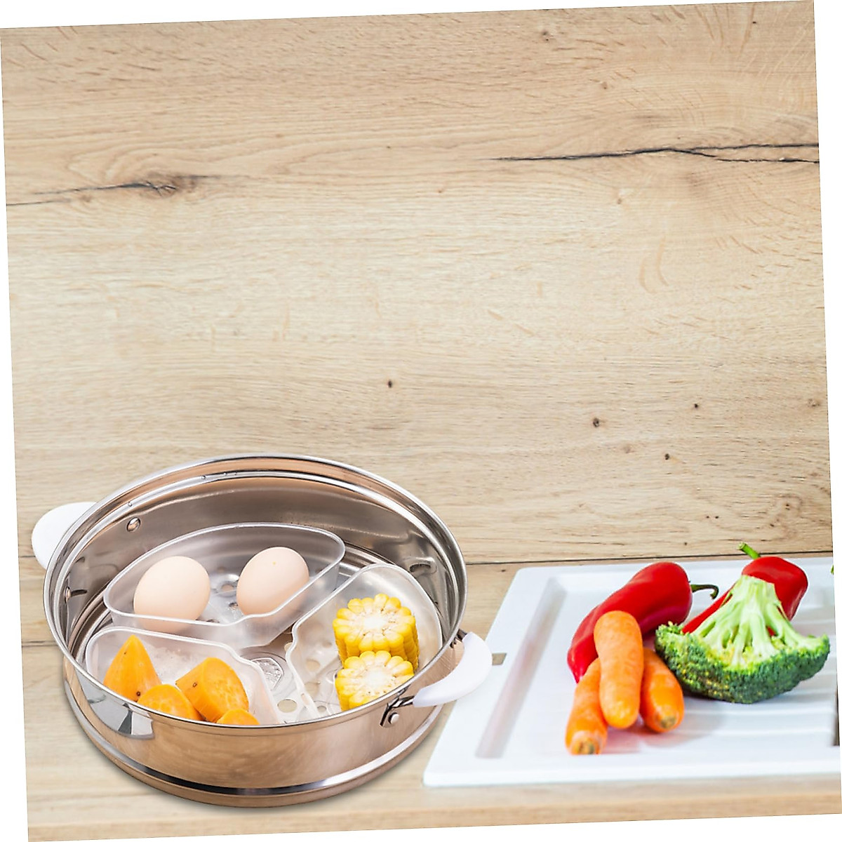 KJHBV 20pcs Compartment Steamer Mini Steamer Canning Accessories Sticky Rice Steamer Steaming Rack Stand Steamers and Baking Universal Steaming Rack Steamer Basket for Home Steamer Grid