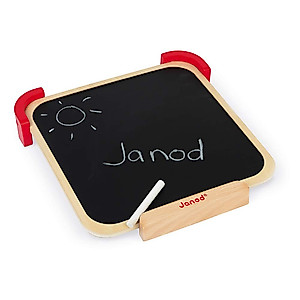Janod I Am Learning Colors Magnetic Chips Game Set with 20 Activities and Chalk Board - Ages 2+ - J05321