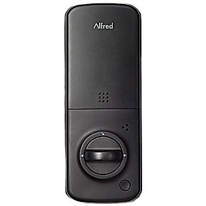 Alfred DB2-B Smart Door Lock Deadbolt Touchscreen Keypad, Pin Code + Key Entry + Bluetooth, Up to 20 Pin Codes (Black)