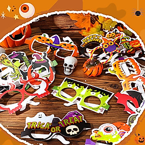 Kanayu 36 Pcs Halloween Glasses Eyeglasses Pumpkin Glasses Halloween Party Favors for Kid Adult Decoration(Pumpkin Style)