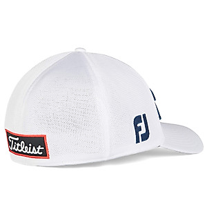 Titleist mens Titleist Men s Tour Sports Mesh Hat, White/Navy, Small-Medium US