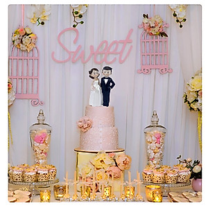 4.7"Wedding Cake Toppers Bride and Groom Figures Ornament Toy Gifts Decorations