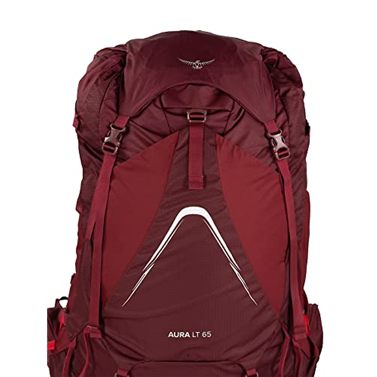 Osprey Aura AG LT 65L Women's Backpacking Backpack, Koseret/Darjeeling Spring Green, WM/L
