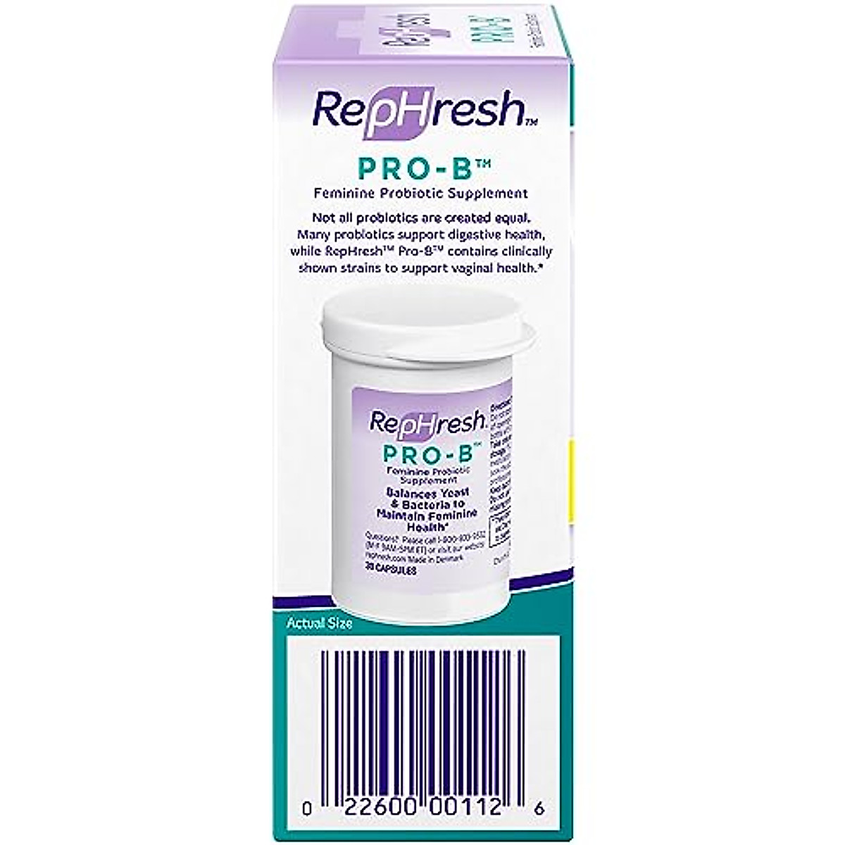 Rephresh Pro-B Probiotic Supplement for Women, 30 Oral Capsules