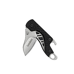 Kershaw Appa Folding Tactical Pocket Knife, SpeedSafe Opening & Cinder Multi-Function Folding Pocketknife (1025); 1.4 Inch 3Cr13 Stonewashed Blade; Manual Opening; Liner Lock; Bottle Opener