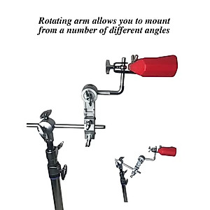 Cowbell Mounting Clamp with L rod for Drum Set - ROSS Percussion