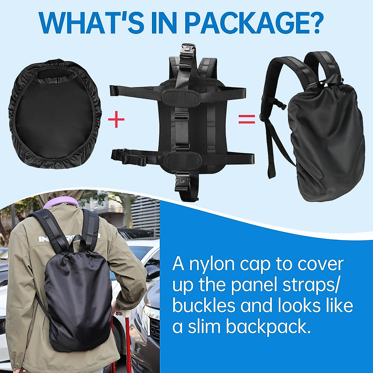 Hardcase/Carry On Trolley Luggage Backpack Conversion System Adjustable Strap