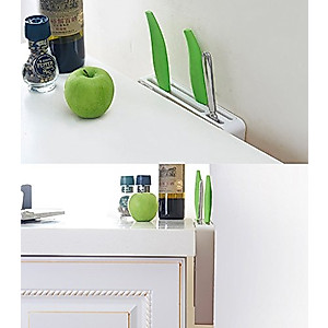Vpang Plastic Kitchen Knife Storage Block Wall Mounted Knife Holder Storage Rack Shelf 4 Slot