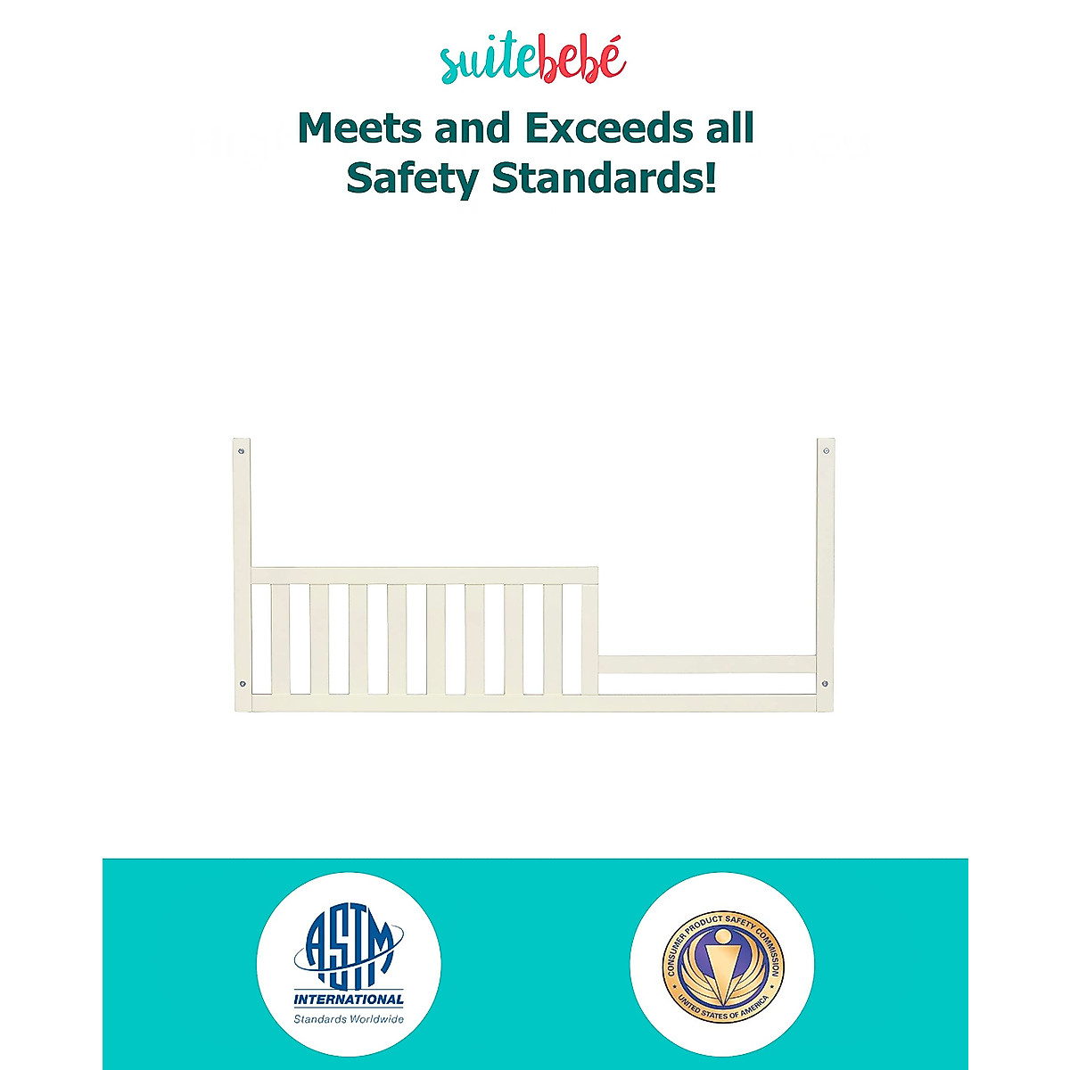 Suite Bebe Astoria Toddler Guard Rail Buttercream