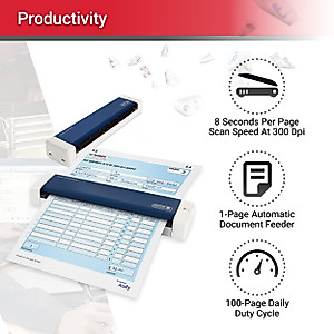 Xerox XTS-D Duplex Travel Scanner for PC and Mac, USB Powered Travel Scanner