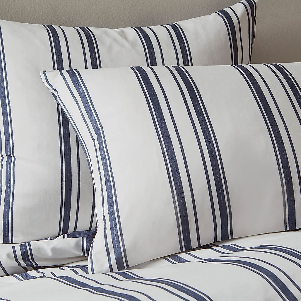 CinchFit USA Quahog Bay Universal V Berth Navy Stripe Duvet Cover & 2 Shams (Universal V Berth)