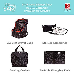 J.L. Childress Disney Baby Single & Double Stroller Travel Bag - Disney Gate Check Bag for Single & Double Strollers - Large Stroller Travel Bag for Airplane - Black, Mickey Mouse