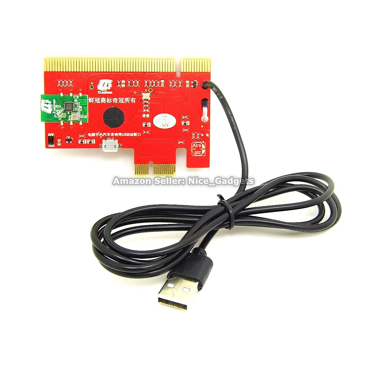 Lingvetron New V8 PCIe USB Post Test Card Motherboard Diagnostic Tester Kit Unique USB Diagnosis for PC Laptop Server All in One Mini PC Mac Android Phone Tablet Computer Analyzer Multi Ports Support