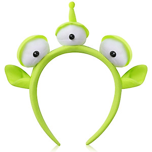 Three-eyed Alien Monster Toy Headband Cute Plush Headband Headwear for Themed Party Girls and Kids (1 Pcs)