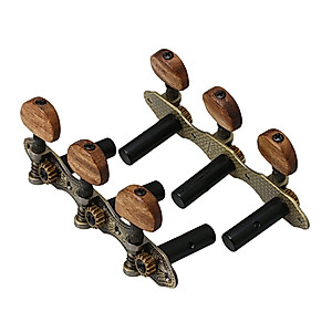Mxfans 2pieces Guitar Tuner Tuning Keys Pegs Machine Heads for Classical Guitar