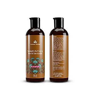 AVIMEE HERBAL Shakuntala Hair Cleanser | For All Hair Type | Recommended For Daily Use | SLS & Paraben Free | Reduces Dandruff with Curd & Milk | 200 ml
