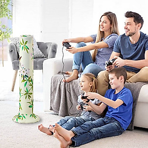 VIOKKO Tower Fan Dust Cover Dustproof Tower Cover Washable Tower Sleeve Dust-Proof Protective Cover for Household Tower Fan Pedestal Fan Floor Fan Stand Fan Decoration (Green Flower Meet Bird)