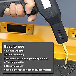 1300PCS Hot Staples Welding Rods Bumper Repair Welding Wire for Repair Machine Car Bumpers Dashboards Lamp Holders Plastics Rings Daily Plastics Supplies 0.8 0.6 mm with Storage Box