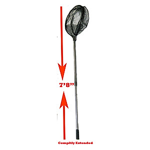KUFA Sports Large Retractable Aluminum Landing net (Max Length: 7'8") FC7052