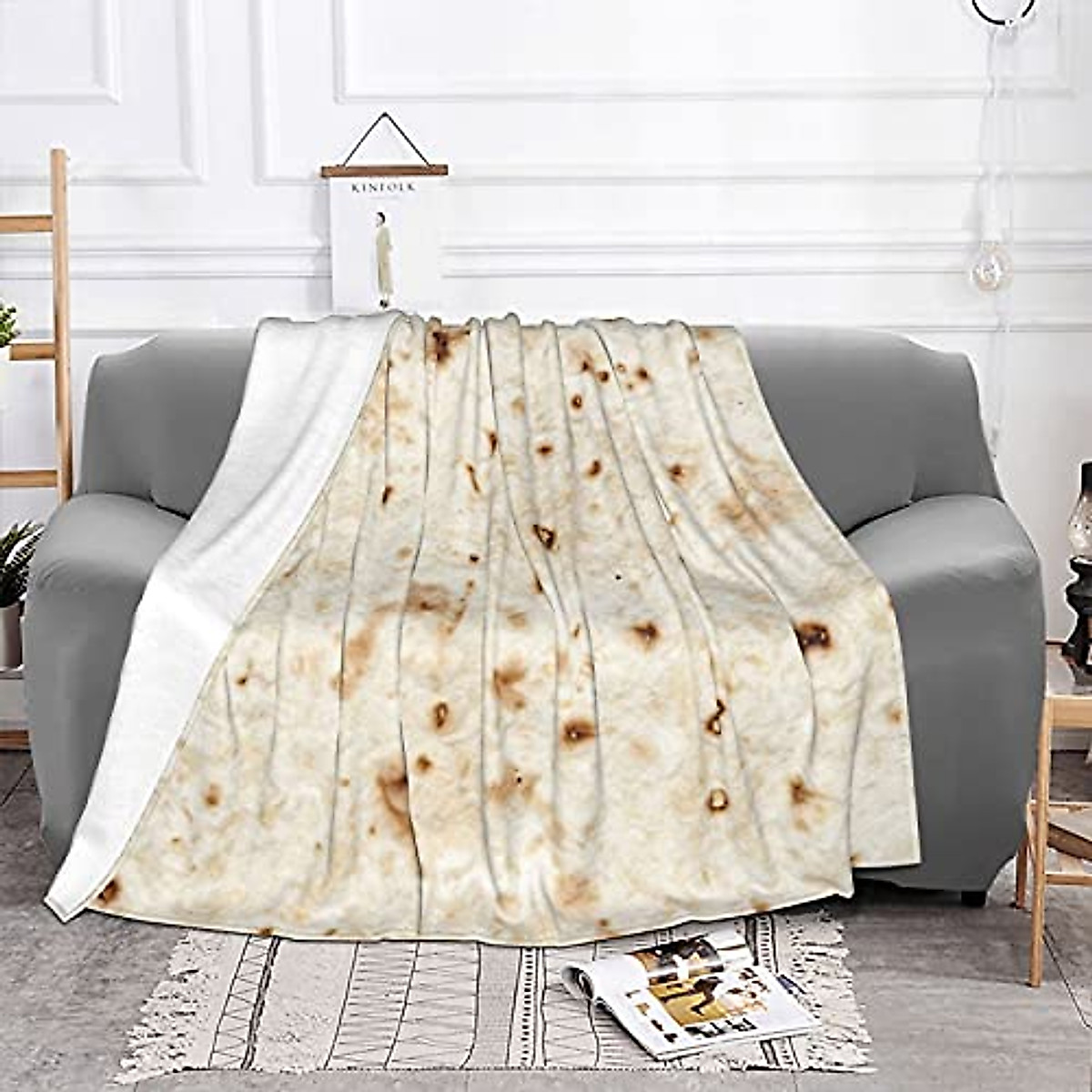 Funny Matzah Printed Blanket, Comfortable Warm Creative Fleece Throw Blanket,Anti-Pilling Durable, for Office, Home, Sofa, Outdoor, Travel