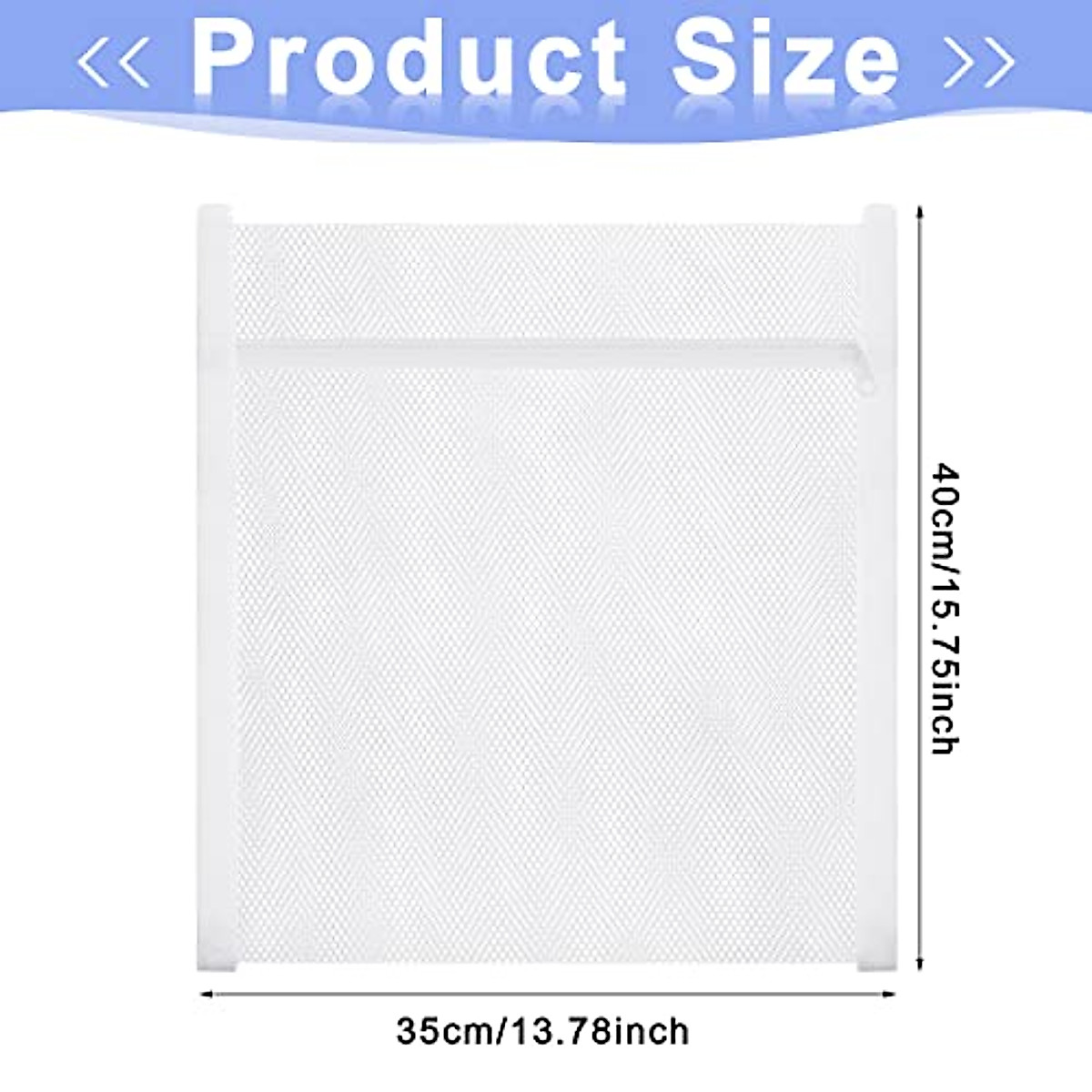 Honeycomb Shoe Dryer Bag with Zipper, White Dryer Door Shoe Net Laundry Bags Mesh Wash Bags Shoe Bag for Washing Machine Sneaker Clothing 13.8 x 15.8 Inch(3 Pieces)