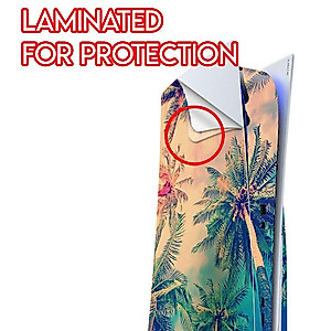 ITS A Skin Skins Compatible with Sony Playstation 5 Console Disc Edition - Protective Decal Overlay Stickers wrap Cover - Coconut Trees